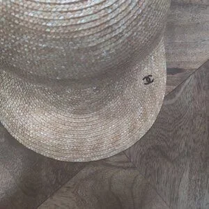 CHANEL | Accessories | Chanel Raffia Cap Size L 58 New 5980 | Poshmark